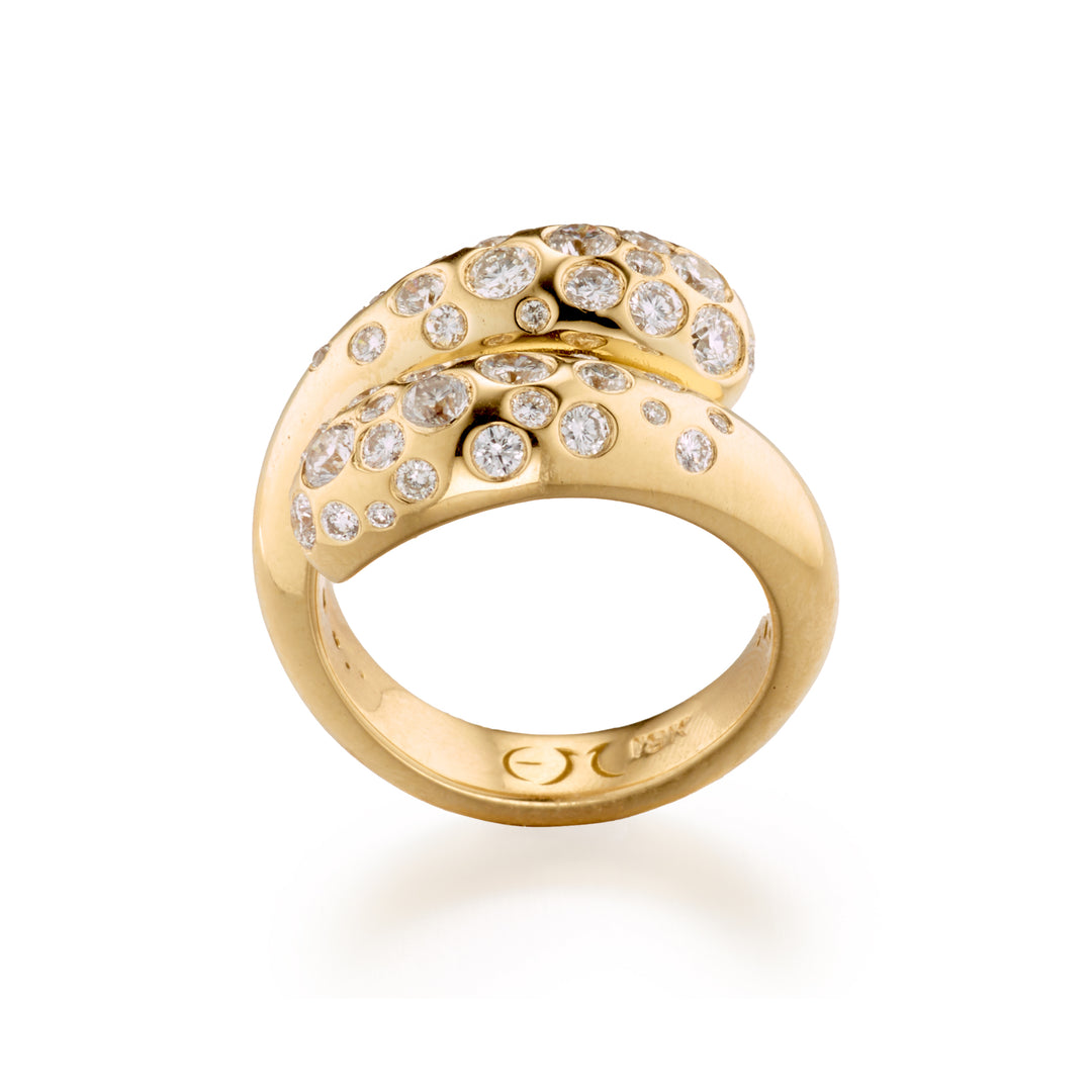 Bypass Ring | Diamond | Fairy Dust Collection | Elizabeth Moore Jewelry