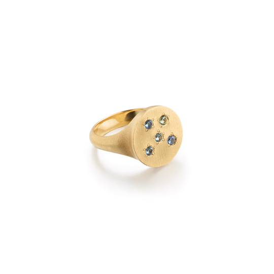 Montana Sapphire Signet Ring - Elizabeth Moore